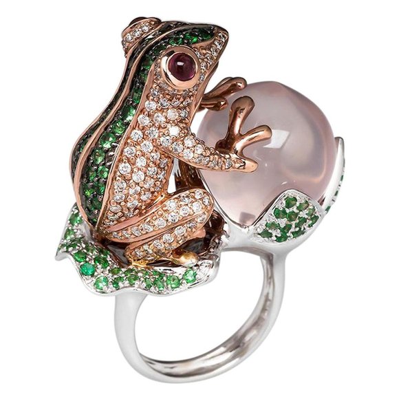 Theia's Jewelers | Jewelry | 3 For 3 Cute Womens Frog Fashion Ring ...
